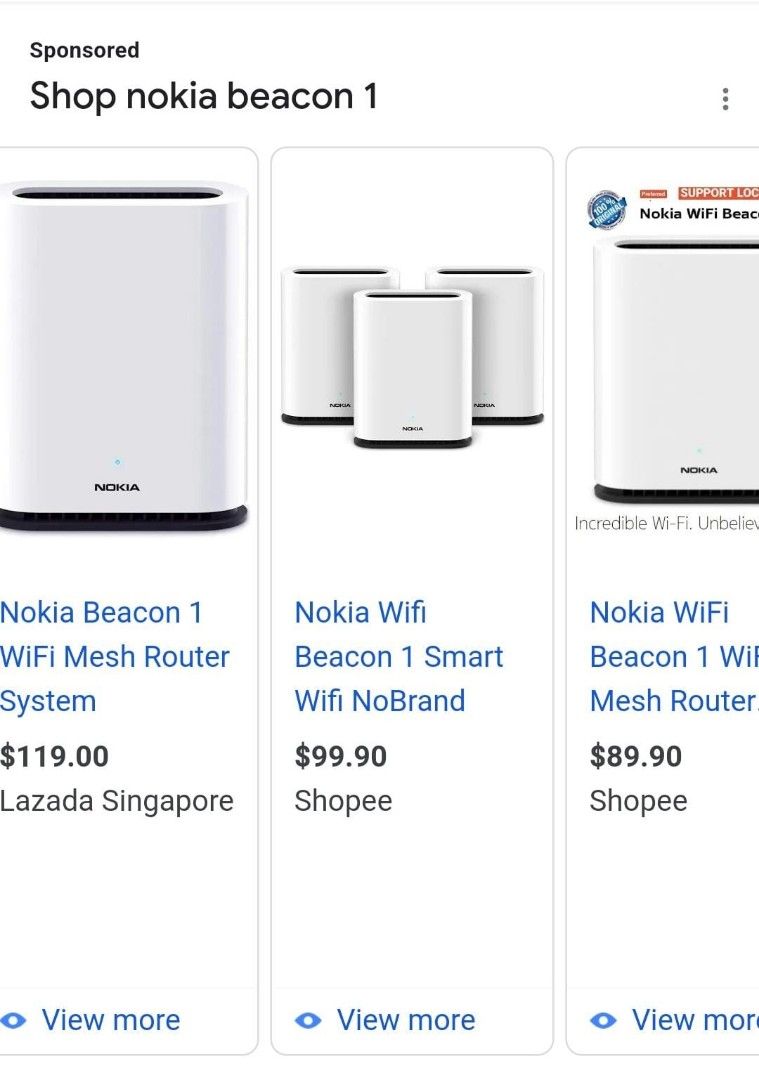 Nokia Beacon 1 WIFI mesh router, Computers & Tech, Parts & Accessories ...