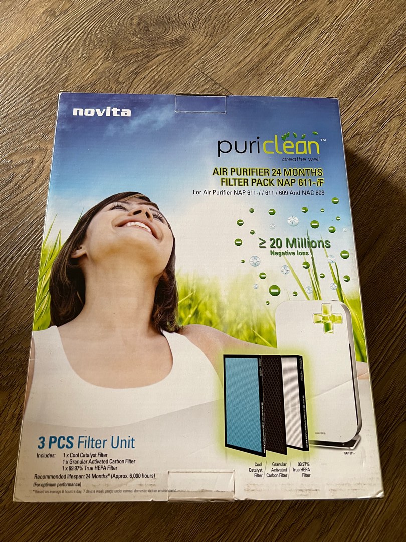 Novita Air Purifier Filter Pack, TV & Home Appliances, Air Purifiers ...