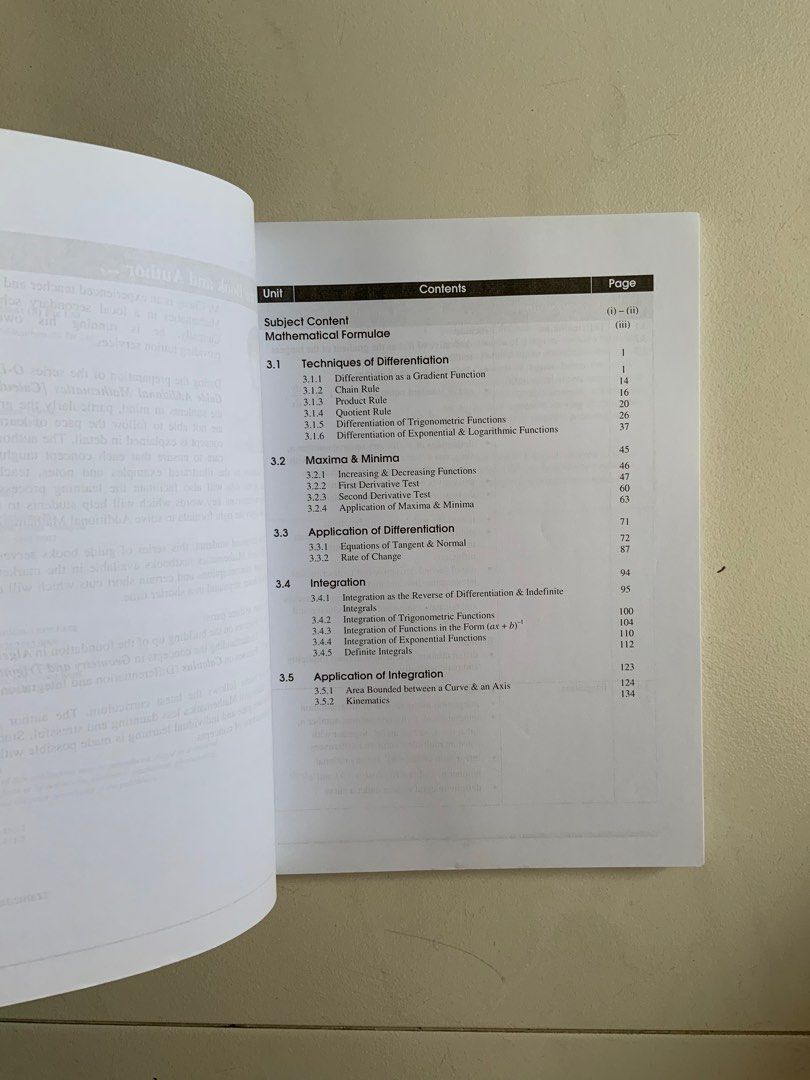O Level Additional Mathematics - Calculus, Hobbies & Toys, Books ...