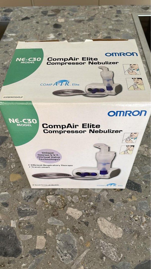 Omron CompAir Elite Compressor Nebulizer NE-C30, Health & Nutrition ...