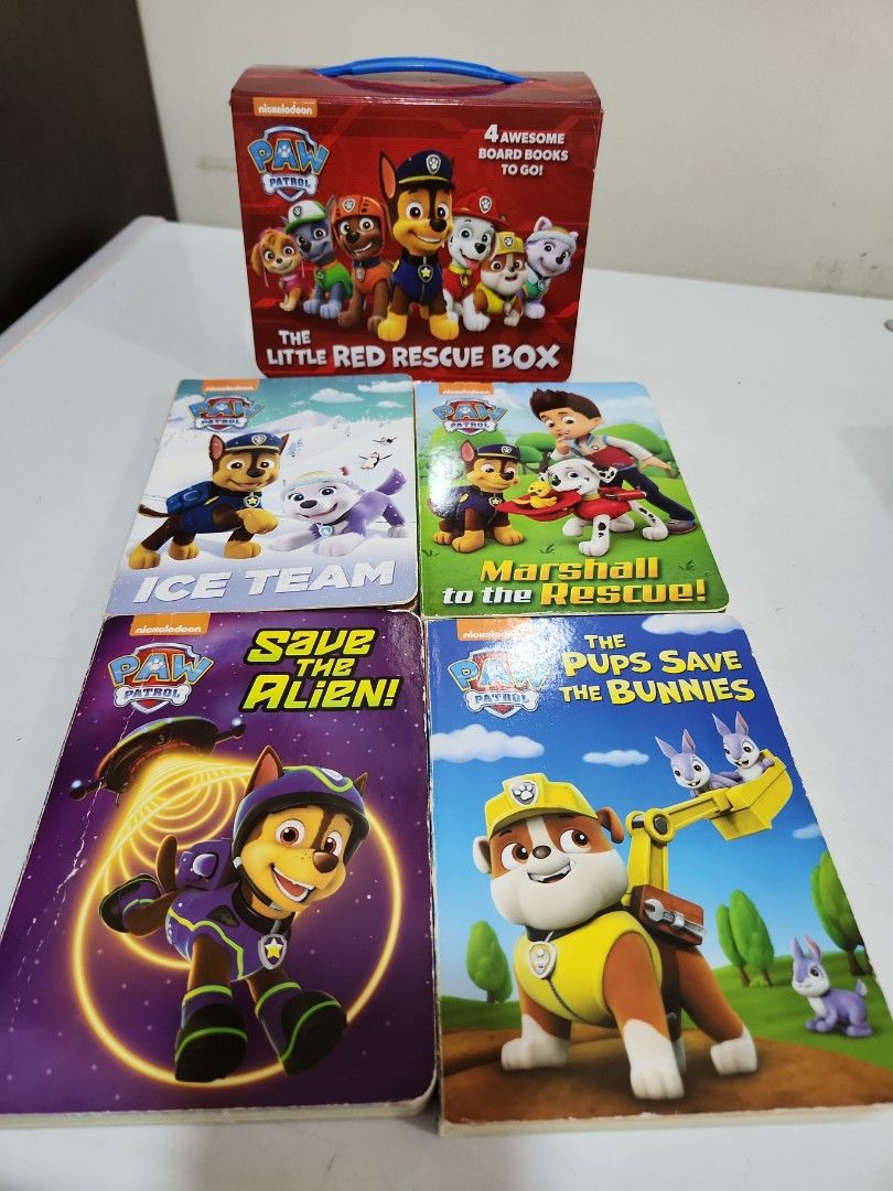 Paw Patrol Board books - The Little Red Rescue Box, Hobbies & Toys ...