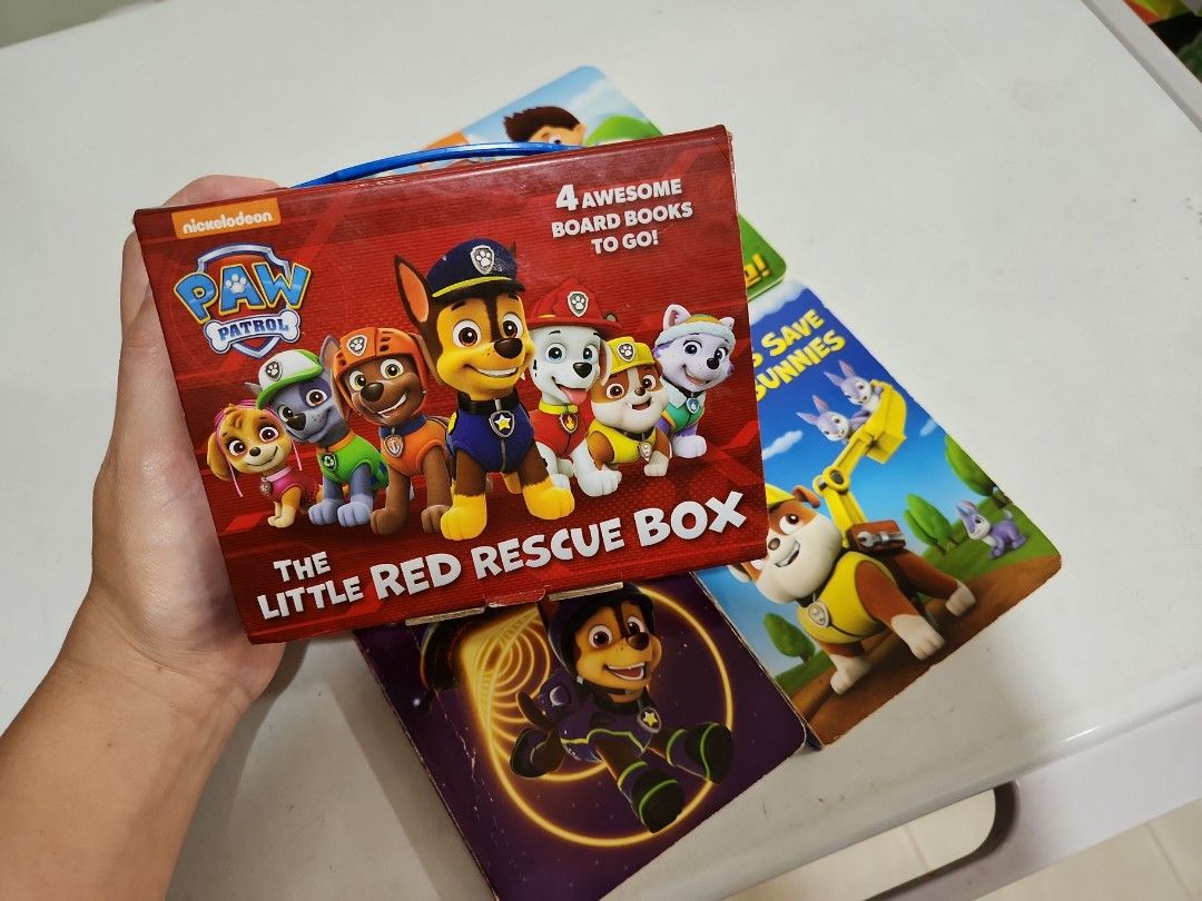 Paw Patrol Board books - The Little Red Rescue Box, Hobbies & Toys ...