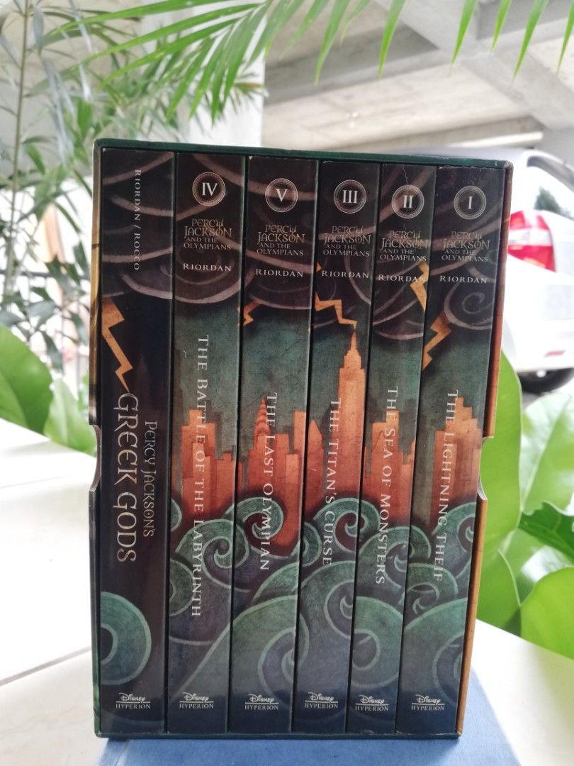 Percy Jackson and the Olympians + Greek Gods (by Rick Riordan) Complete ...