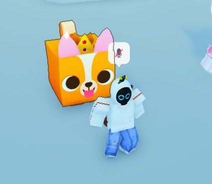 PET SIMULATOR X HUGE CROWNED CORGI, Video Gaming, Gaming Accessories ...