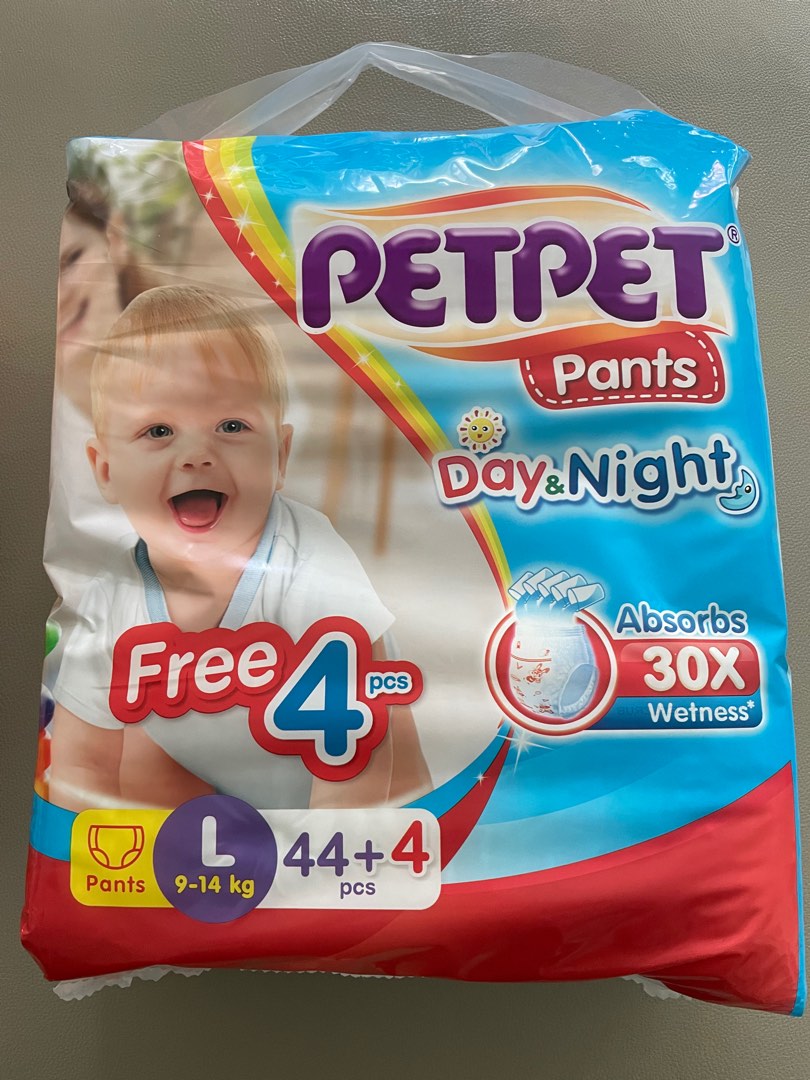 PETPET L diapers, Babies & Kids, Bathing & Changing, Diapers & Baby ...