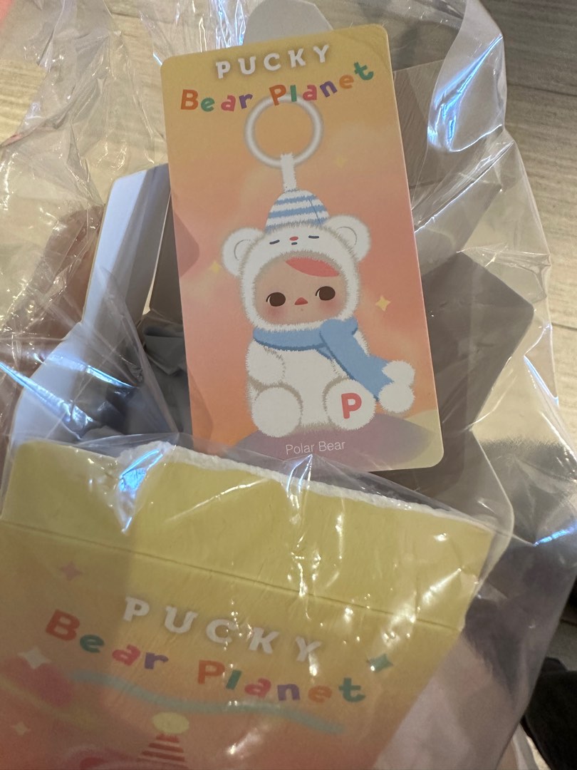 popmart pucky bear / polar bear, Hobbies & Toys, Toys & Games on Carousell