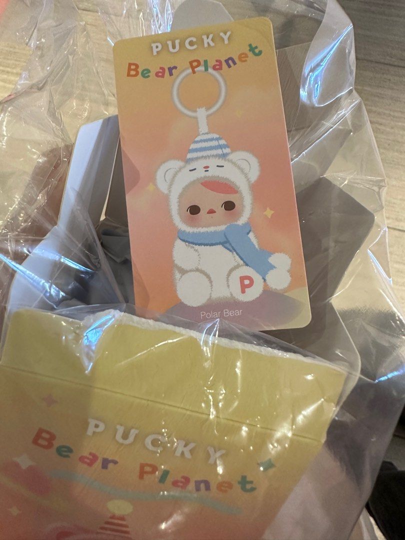 popmart pucky bear / polar bear, Hobbies & Toys, Toys & Games on Carousell