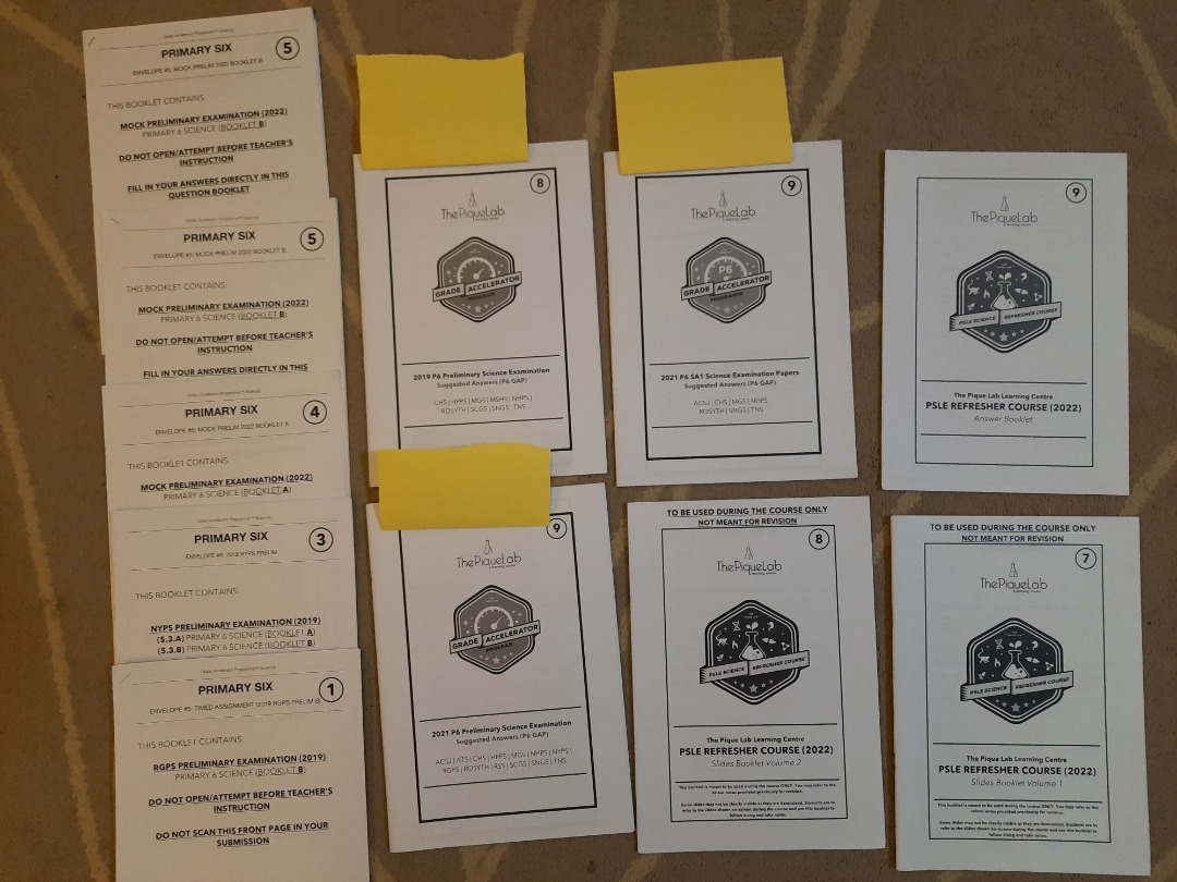 Psle/Pri6: $200 Pique Lab Science Notes. (Lessons9mth=$3645estimated ...