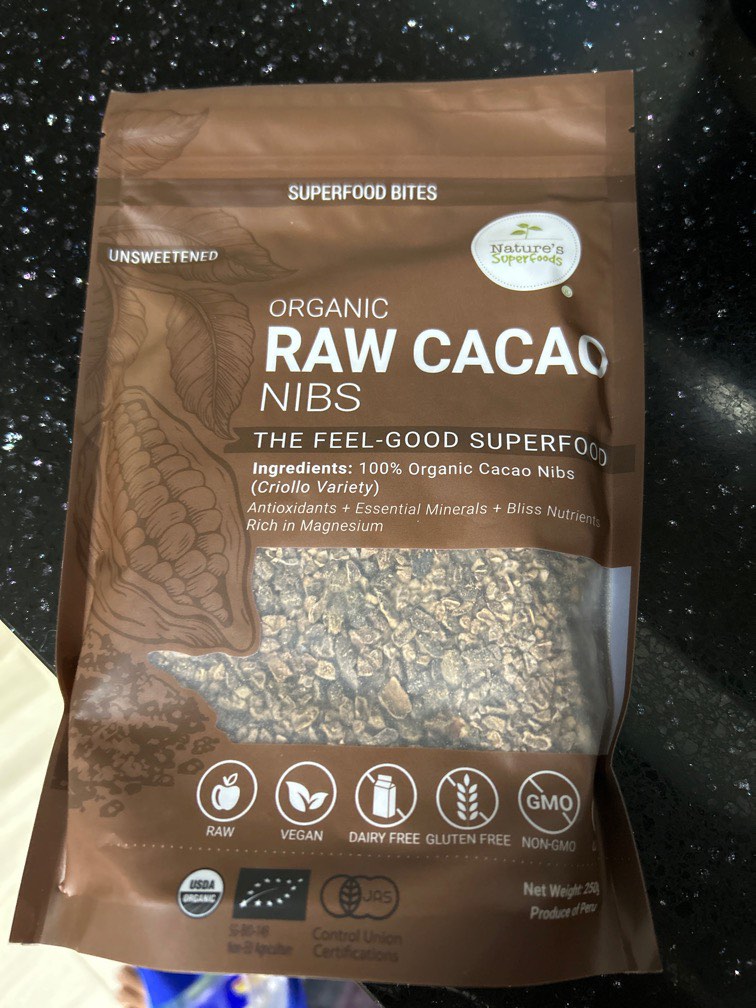 Raw cacao nibs superfood, Food & Drinks, Other Food & Drinks on Carousell