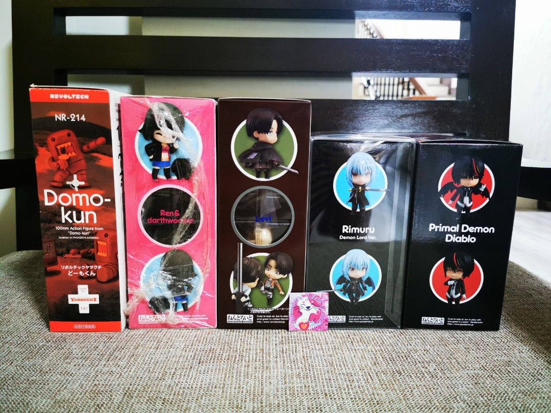 Revoltech Domo-kun Nendoroids Ren & Darthwooser Levi Rimuru Demon Lord ...