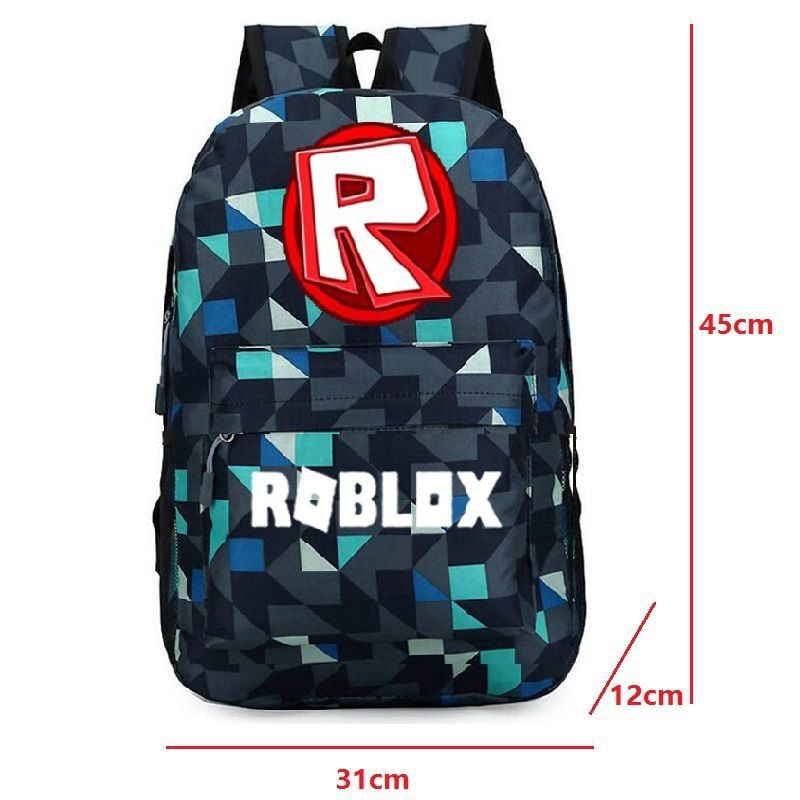 Roblox Student's Chequered Cool Schoolbag for boys Computer Bag for Men ...
