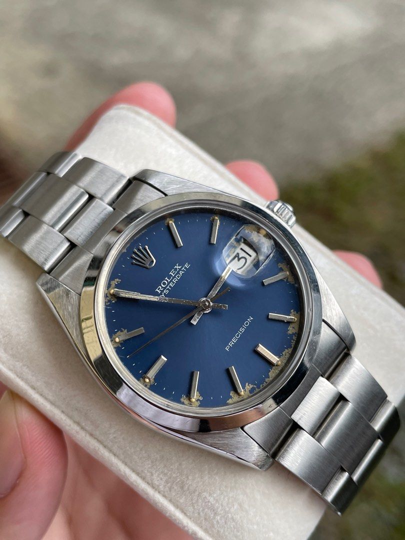 Rolex Precision 6694 Blue Dial, Luxury, Watches on Carousell