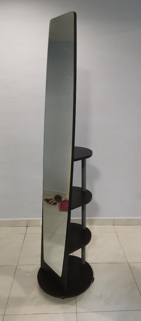 Rotating Dressing Stand with Mirror, Furniture & Home Living, Furniture ...