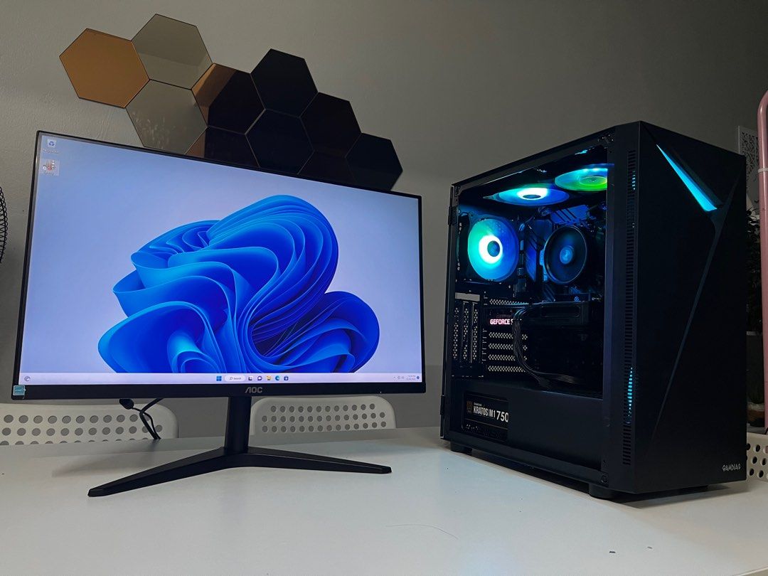 RTX 3060 RYZEN 5 3600 FULL SET , Computers & Tech, Desktops on Carousell