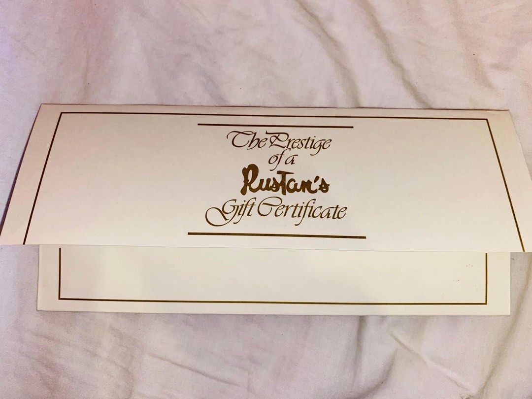 Rustans Gift Certificate, Tickets & Vouchers, Vouchers on Carousell