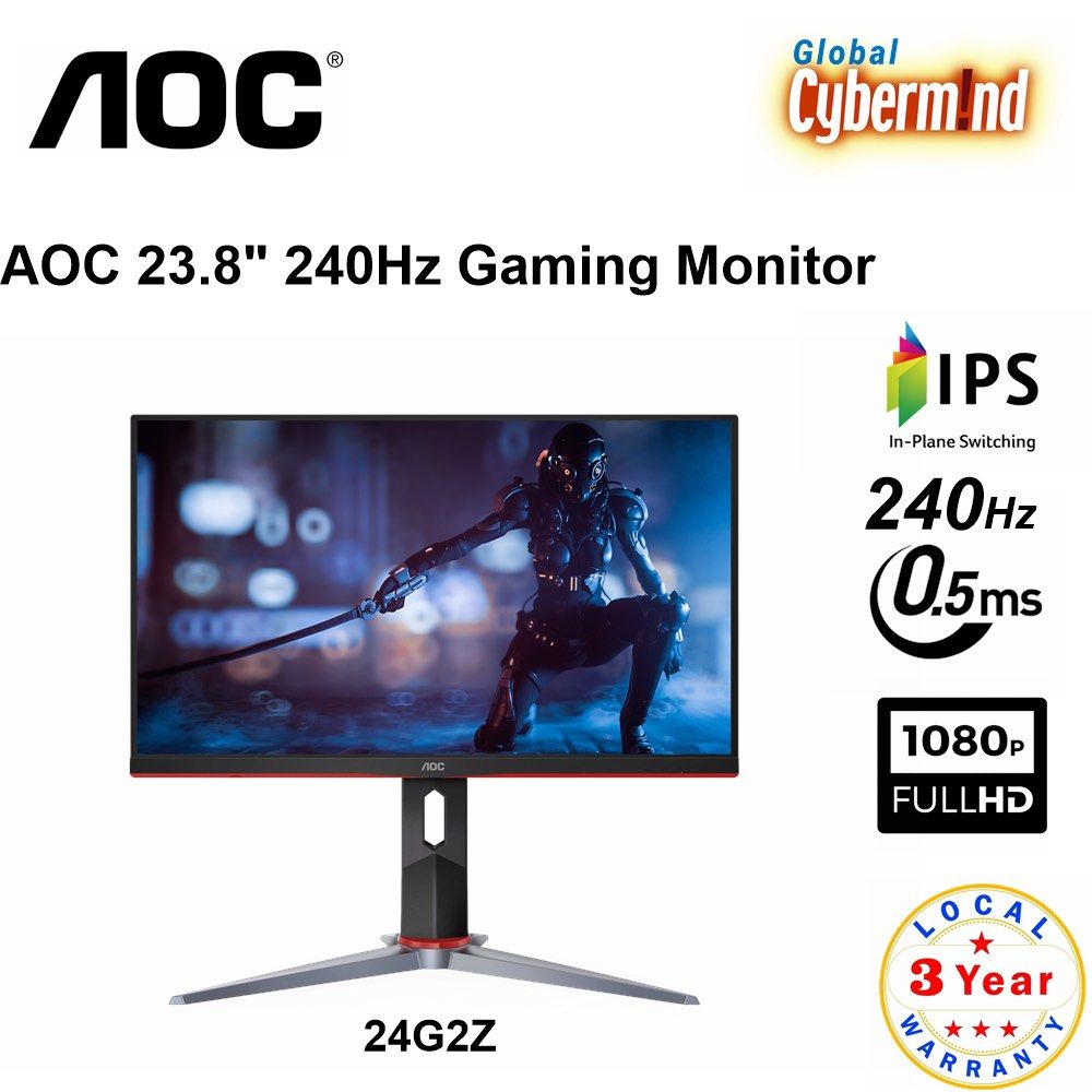 (Sale) AOC 240hz 23.8 Inch Monitor, Computers & Tech, Parts ...