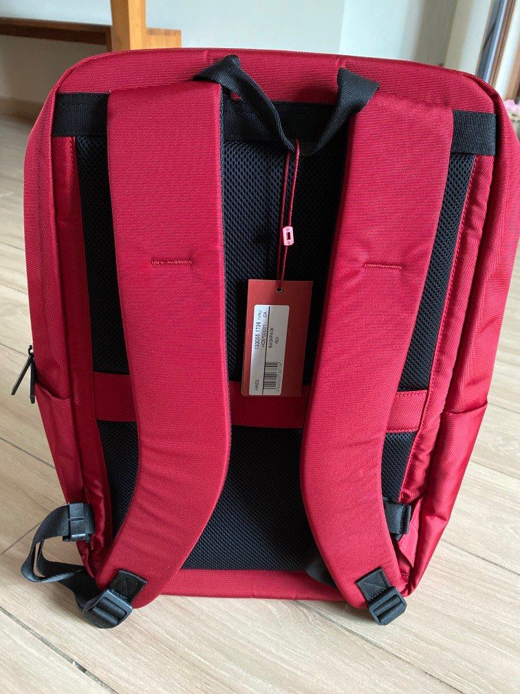 Samsonite Red Backpack HAEIL, Men's Fashion, Bags, Backpacks on Carousell