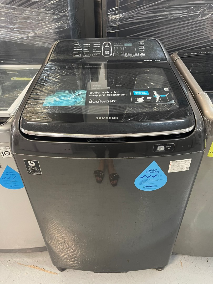 Samsung 16KG Top Load WA16N6780CV Washer Machine, TV & Home Appliances ...