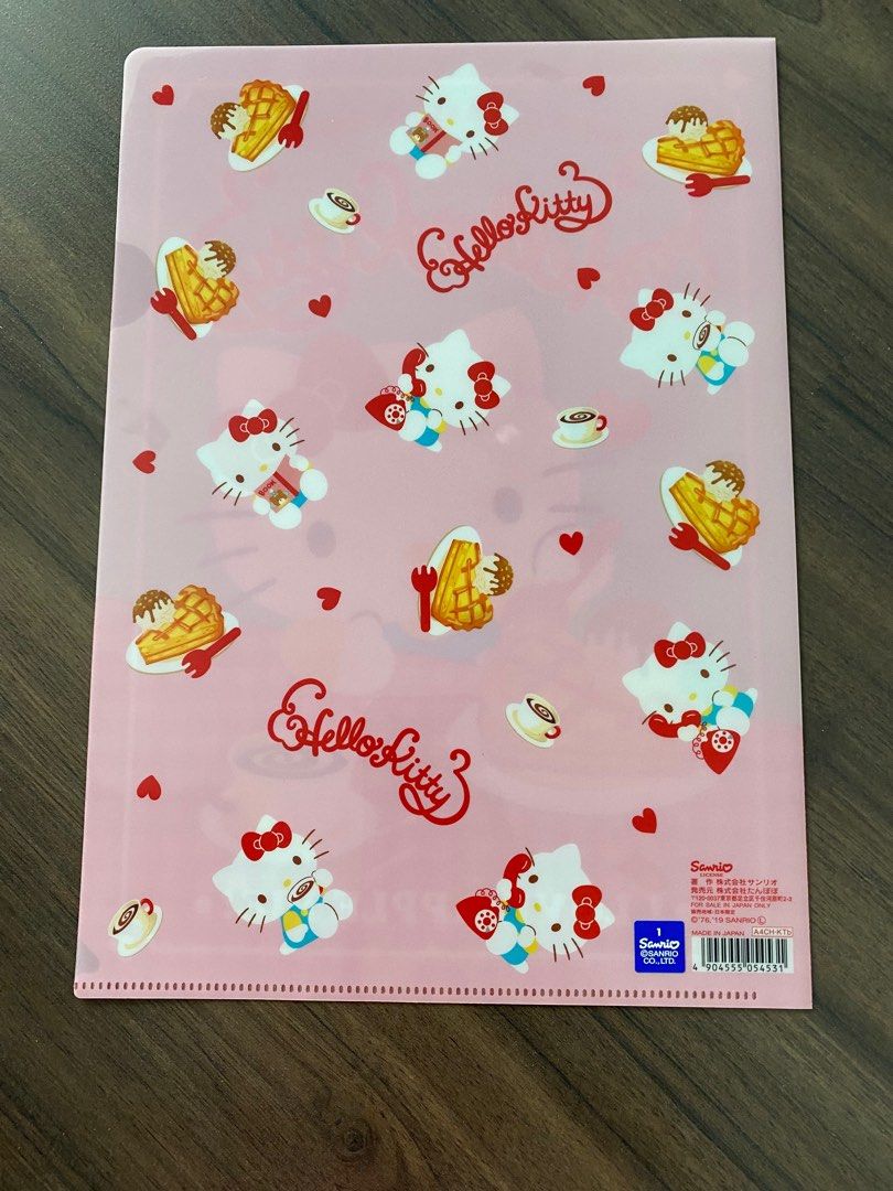 Sanrio Hello kitty A4 file, Hobbies & Toys, Stationery & Craft ...