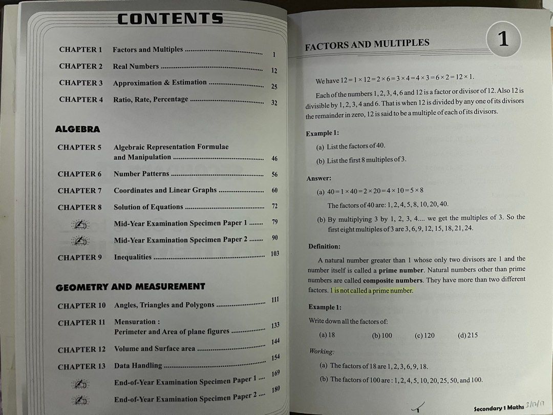 Sec 1, 2 Math - Mentor Math, Hobbies & Toys, Books & Magazines ...