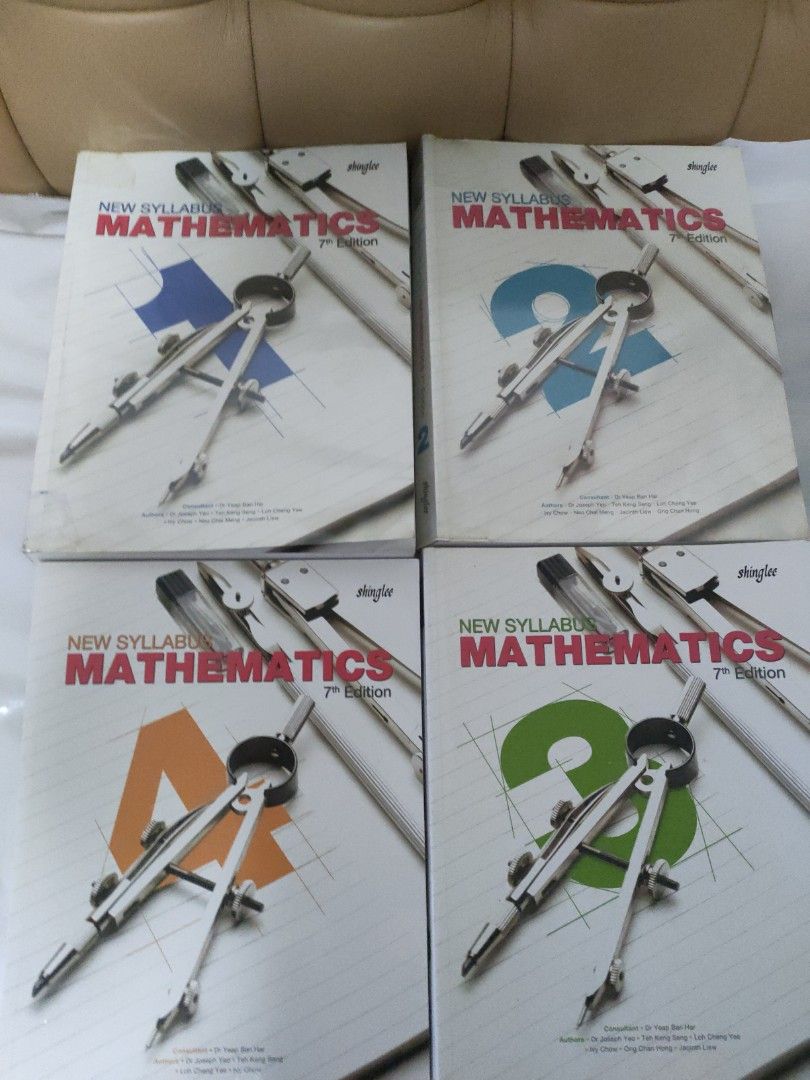 Secondary Math textbooks with plastic covering, Hobbies & Toys, Books ...
