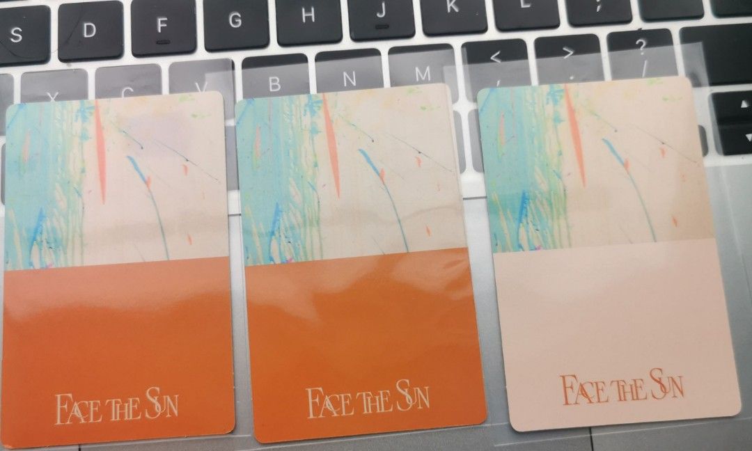 seventeen face the sun fts photo card carat ver carver mingyu the8 dk ...