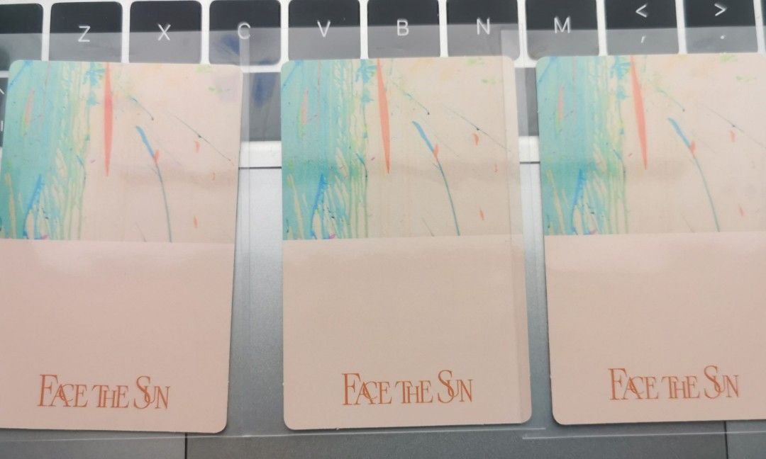 seventeen face the sun fts photo card carat ver carver mingyu the8 dk ...