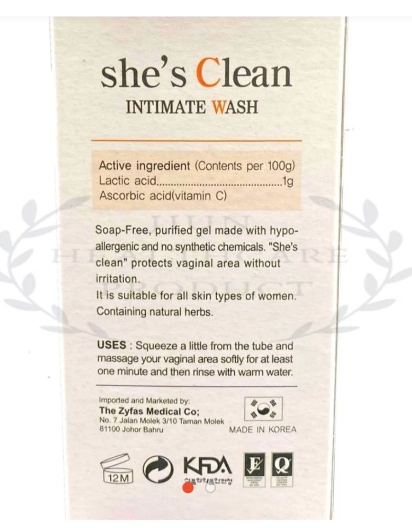 She's Clean Intimate Wash, Beauty & Personal Care, Sanitary Hygiene on ...