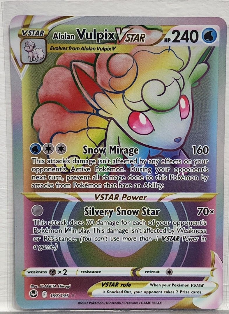 Silver Tempest Vulpix, Hobbies & Toys, Toys & Games on Carousell