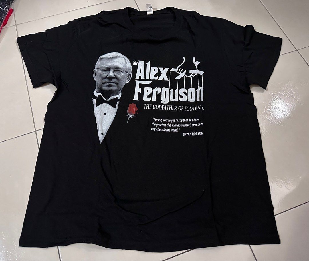 Sir Alex Ferguson Godfather Tshirt, Men's Fashion, Tops & Sets, Tshirts ...