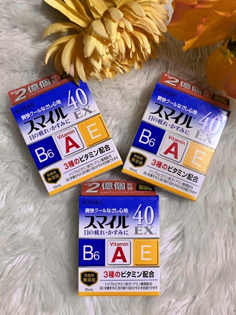 SMILE 40EX Mild Eye Drop Super Cool 15mL, Beauty & Personal Care ...