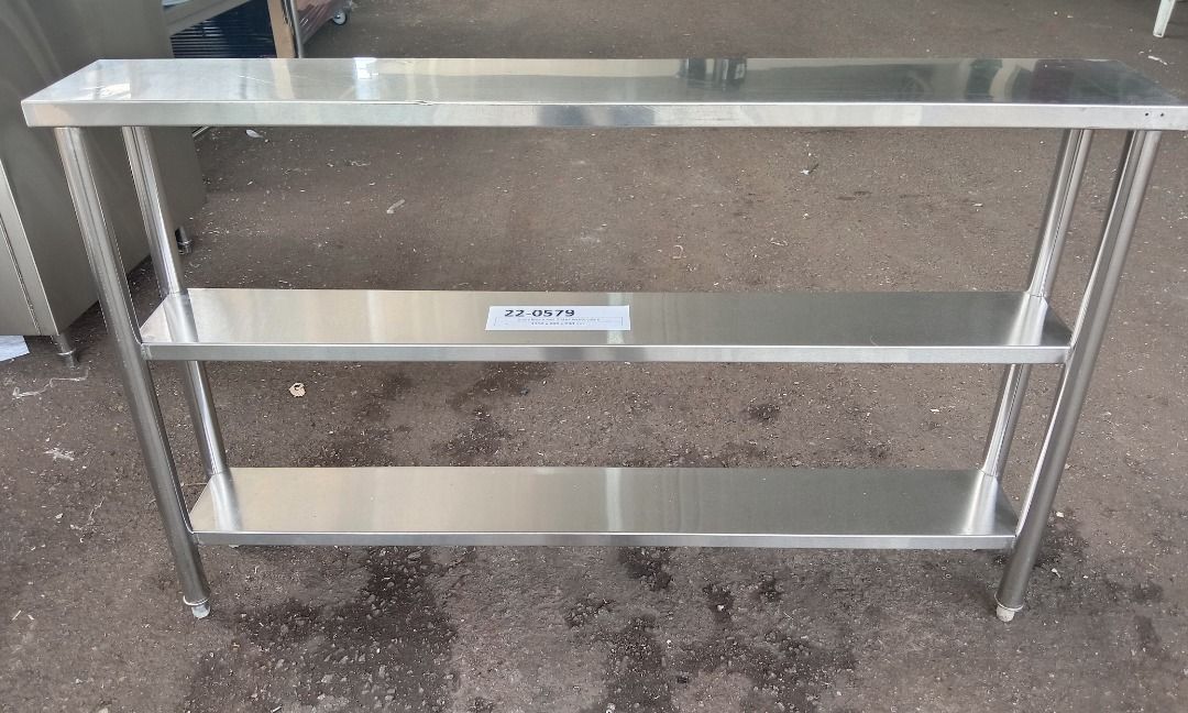 Stainless steel 3 tier work table, Furniture & Home Living, Kitchenware ...