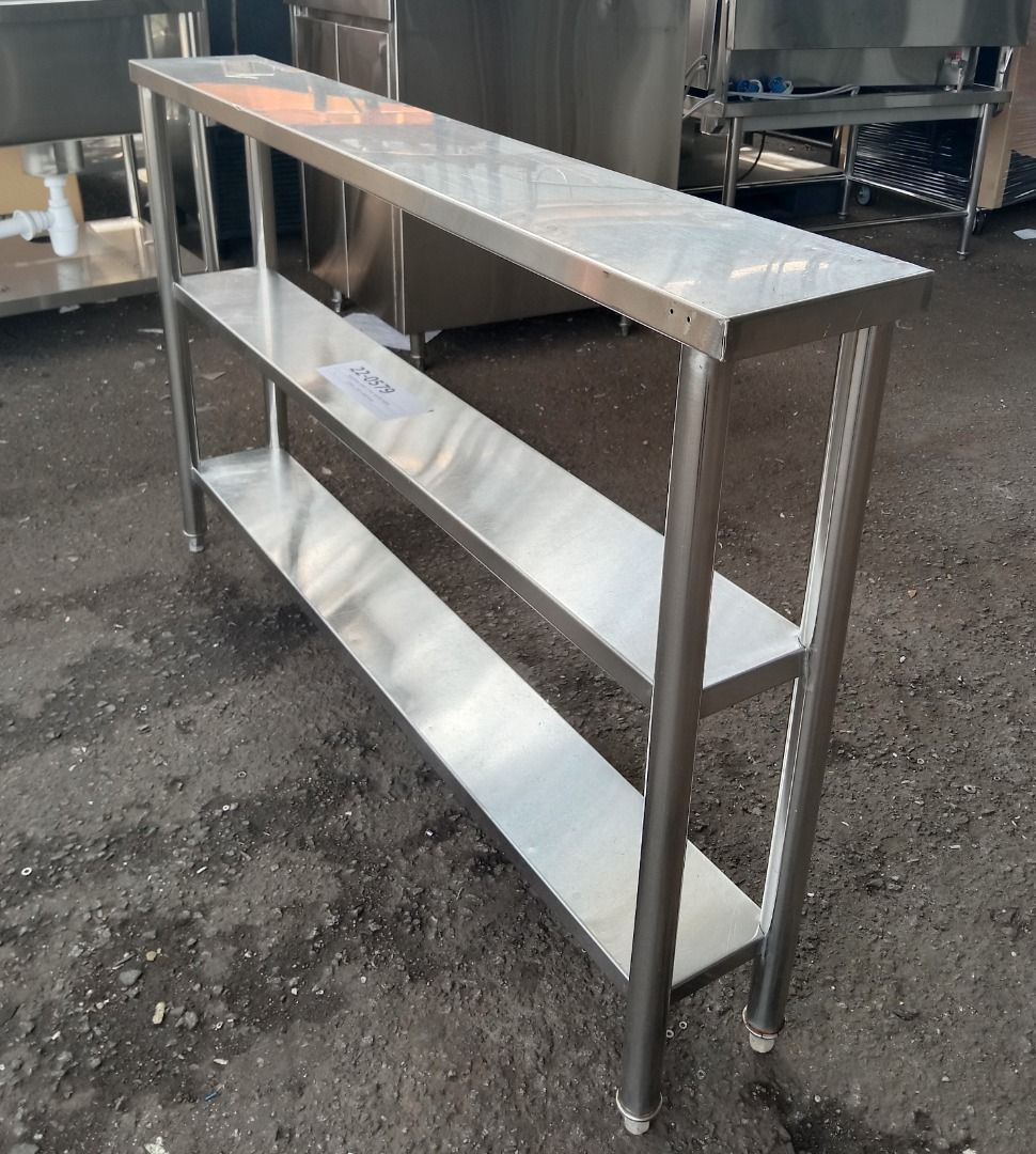 Stainless steel 3 tier work table, Furniture & Home Living, Kitchenware ...