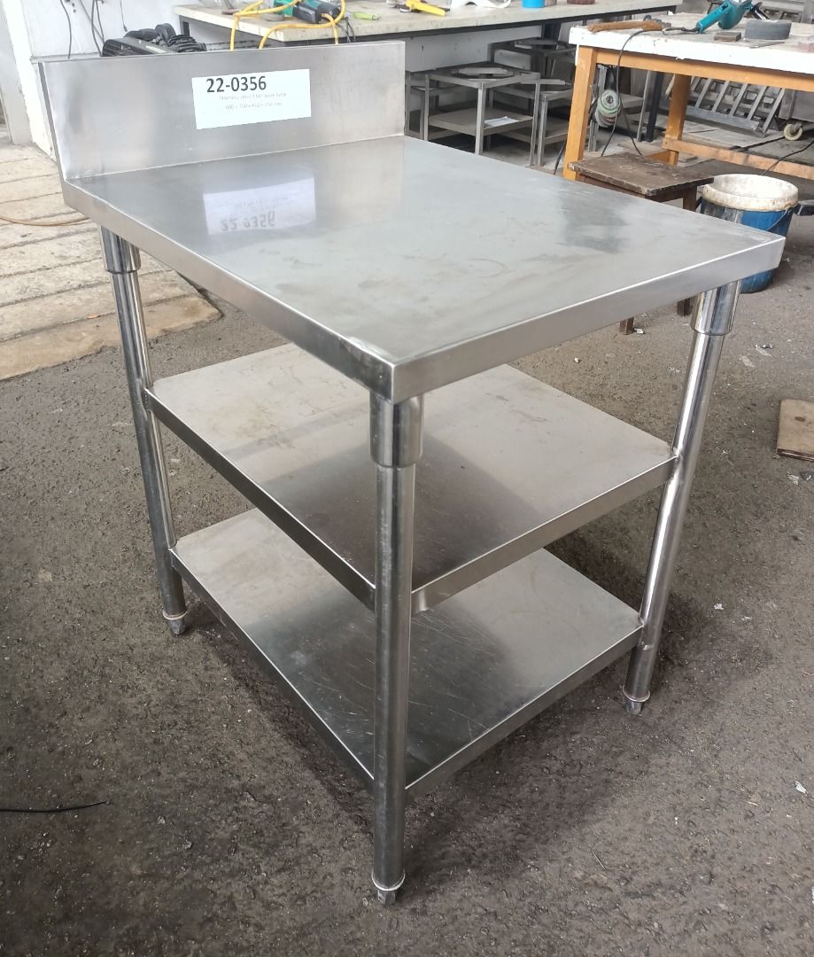 Stainless steel 3 tier work table, Furniture & Home Living, Kitchenware ...