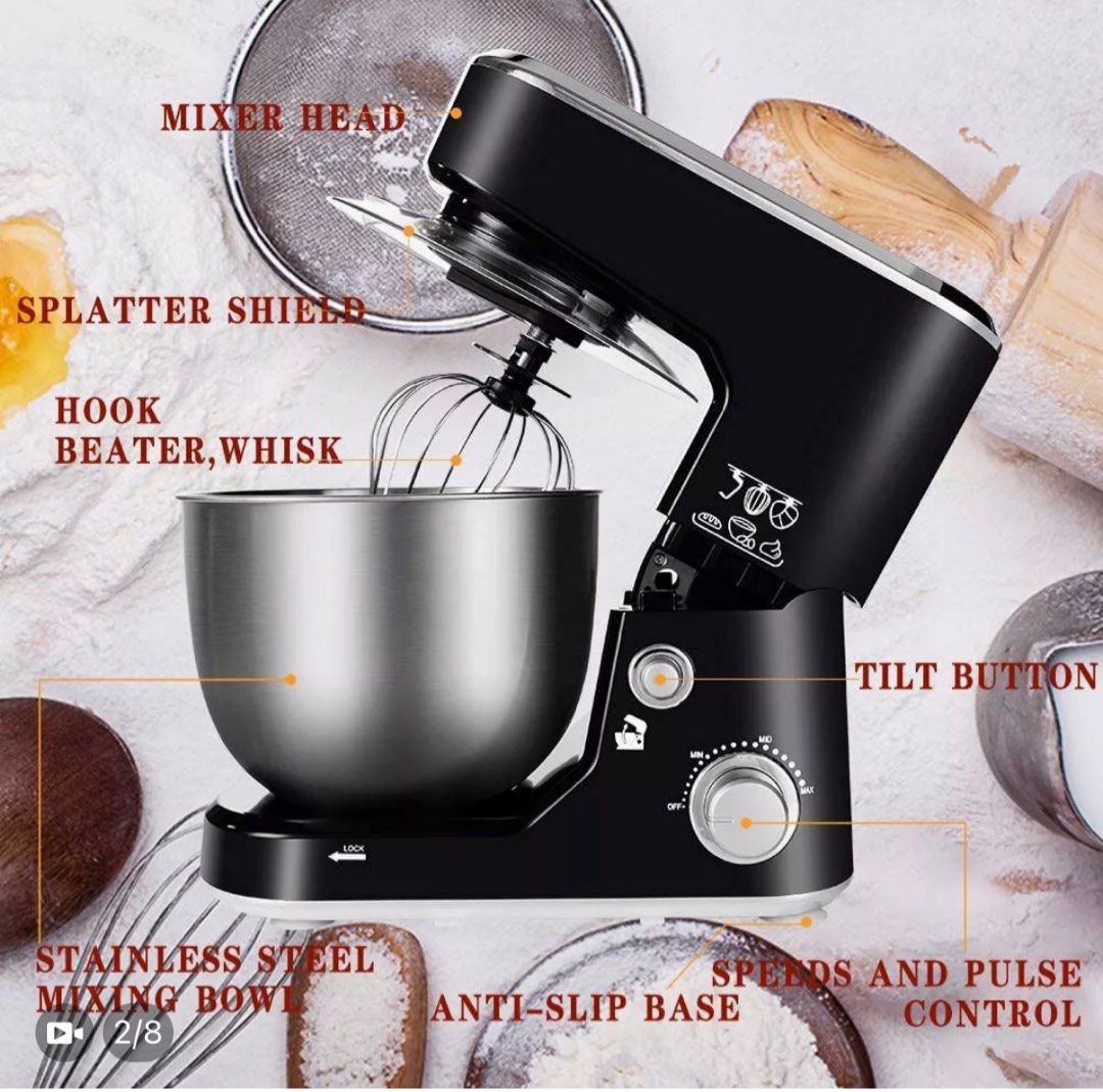 Stand mixer 1000w 5L, TV & Home Appliances, Kitchen Appliances, Hand ...