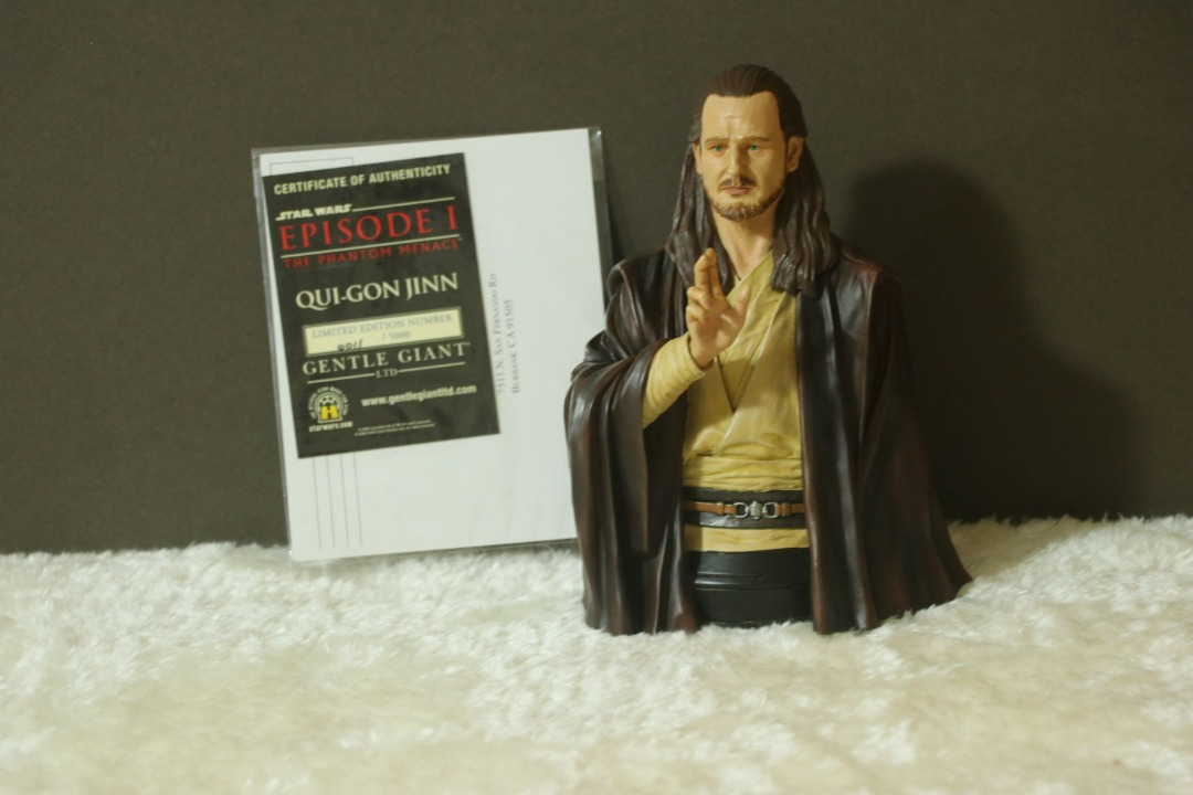 Star Wars Qui Gon Jin Jedi Master Gentle Giant Mini Bust Limited ...
