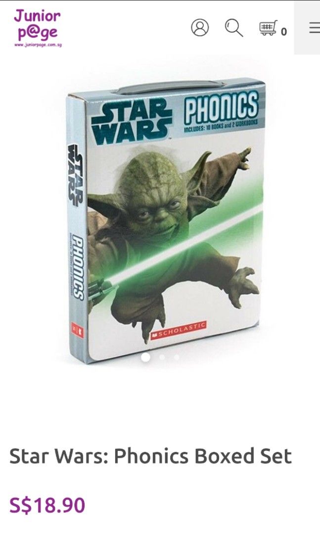 Star wars scholastic phonics set, Hobbies & Toys, Books & Magazines ...