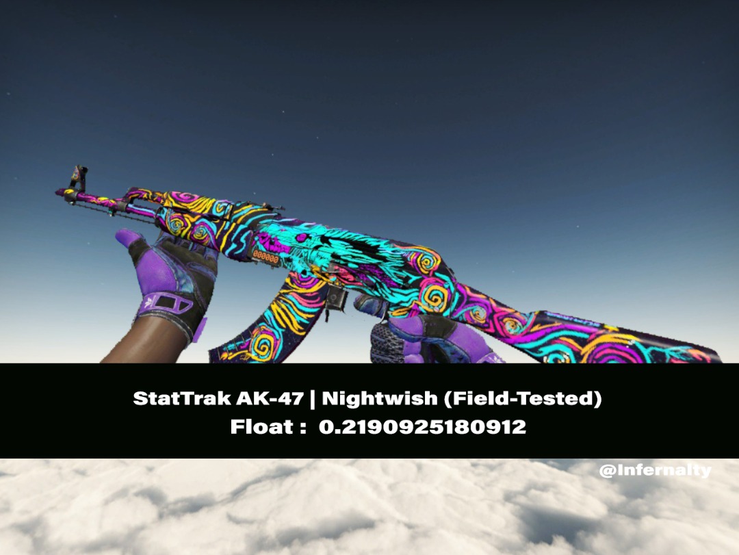 StatTrak AK-47 Nightwish FT CSGO SKINS KNIVES, Video Gaming, Gaming ...