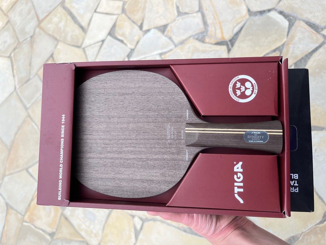 Stiga Dynasty Carbon (china made) garunteed authentic, Sports Equipment ...