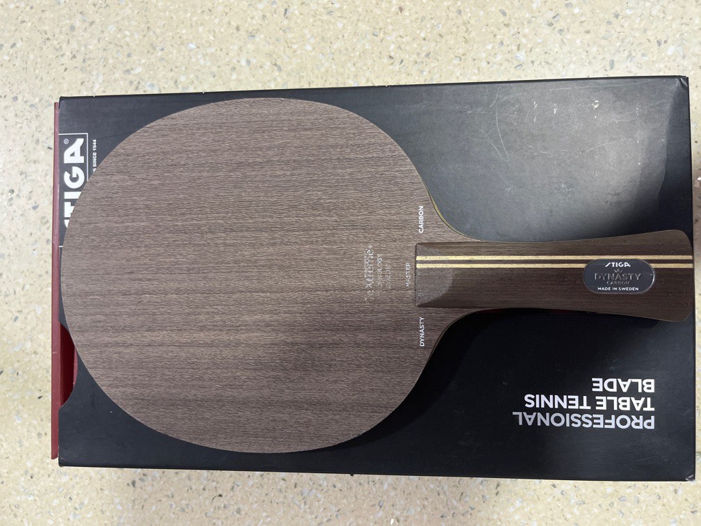 Stiga Dynasty Carbon (china made) garunteed authentic, Sports Equipment ...
