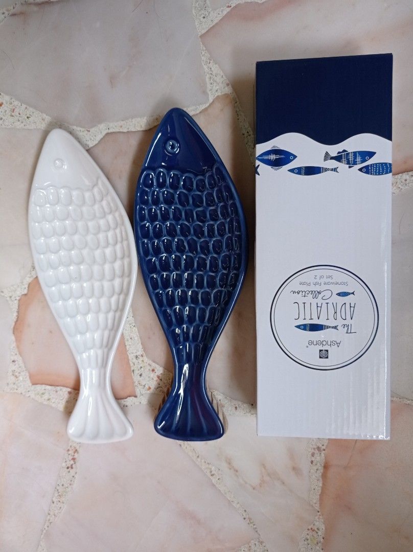 Stoneware Fish Plate, Furniture & Home Living, Kitchenware & Tableware ...