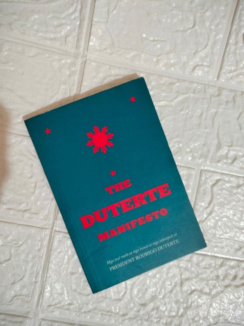 The Duterte Manifesto, Hobbies & Toys, Books & Magazines, Fiction & Non ...