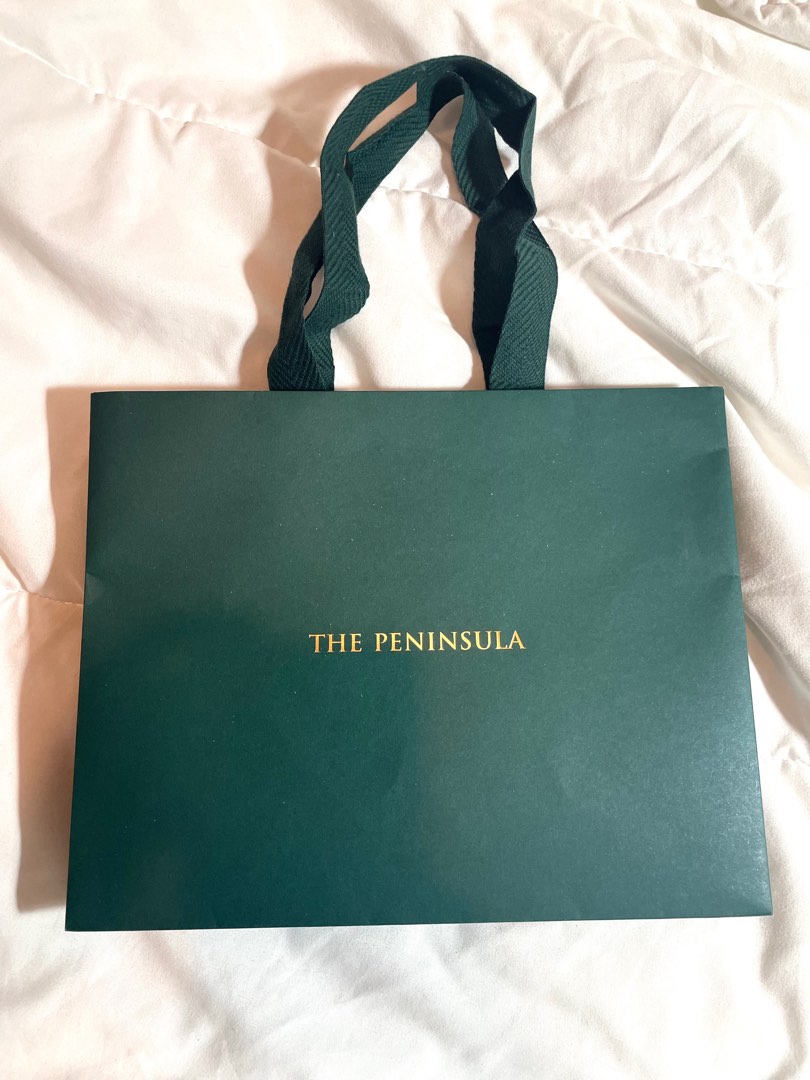 THE PENINSULA paper Bag 25x20x12cm 半島酒店紙袋, 興趣及遊戲, 手作＆自家設計, 文具及工藝 - 節日佈置 ...
