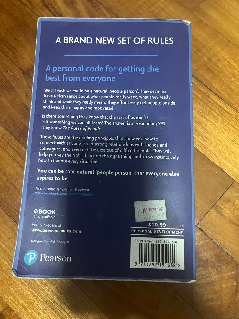 The rules of people by Richard Templar, Hobbies & Toys, Books ...