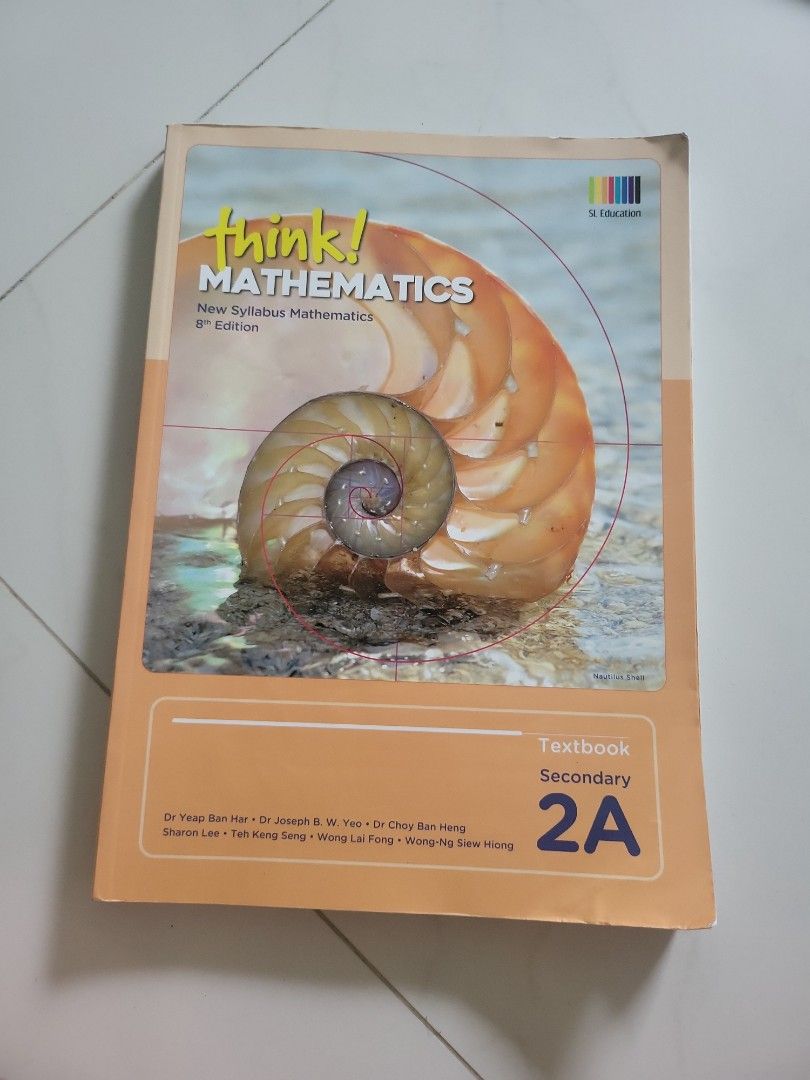 Think! Mathematics 2A textbook 8th edition, Hobbies & Toys, Books ...