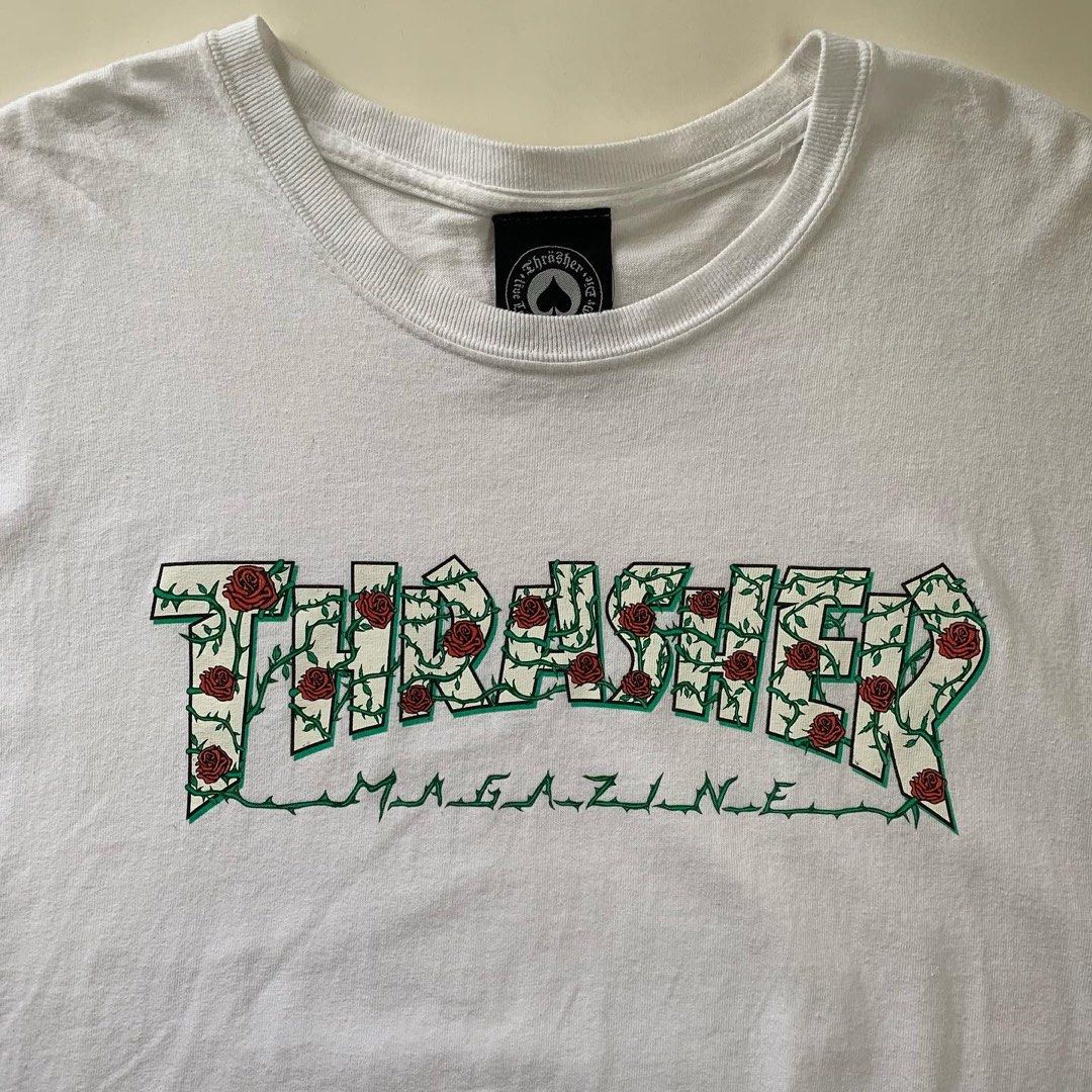 Thrasher Mag Roses Tee, Men's Fashion, Tops & Sets, Tshirts & Polo ...
