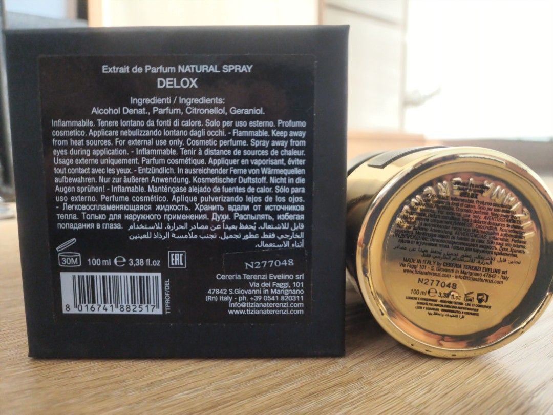 Tiziana Terenzi Delox 100ml Extrait De Parfum, Beauty & Personal Care ...