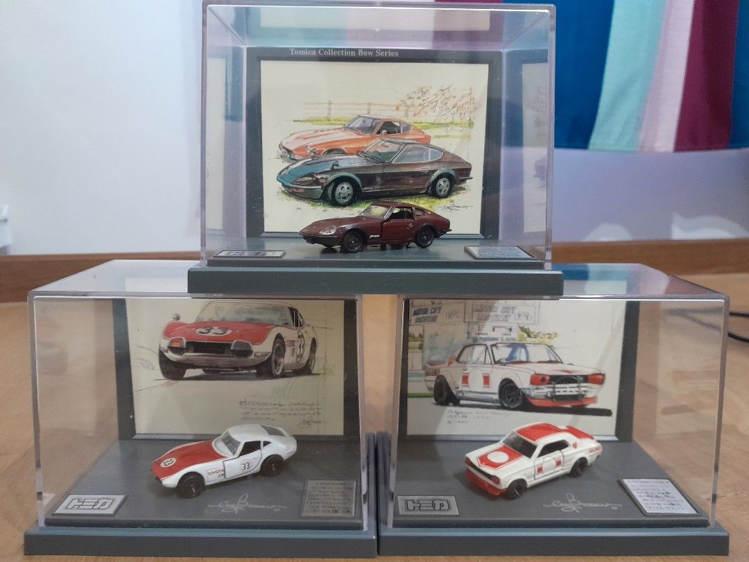 Tomica Collection Bow Series - Toyota 2000GT/Nissan Skyline/Datsun 240Z ...