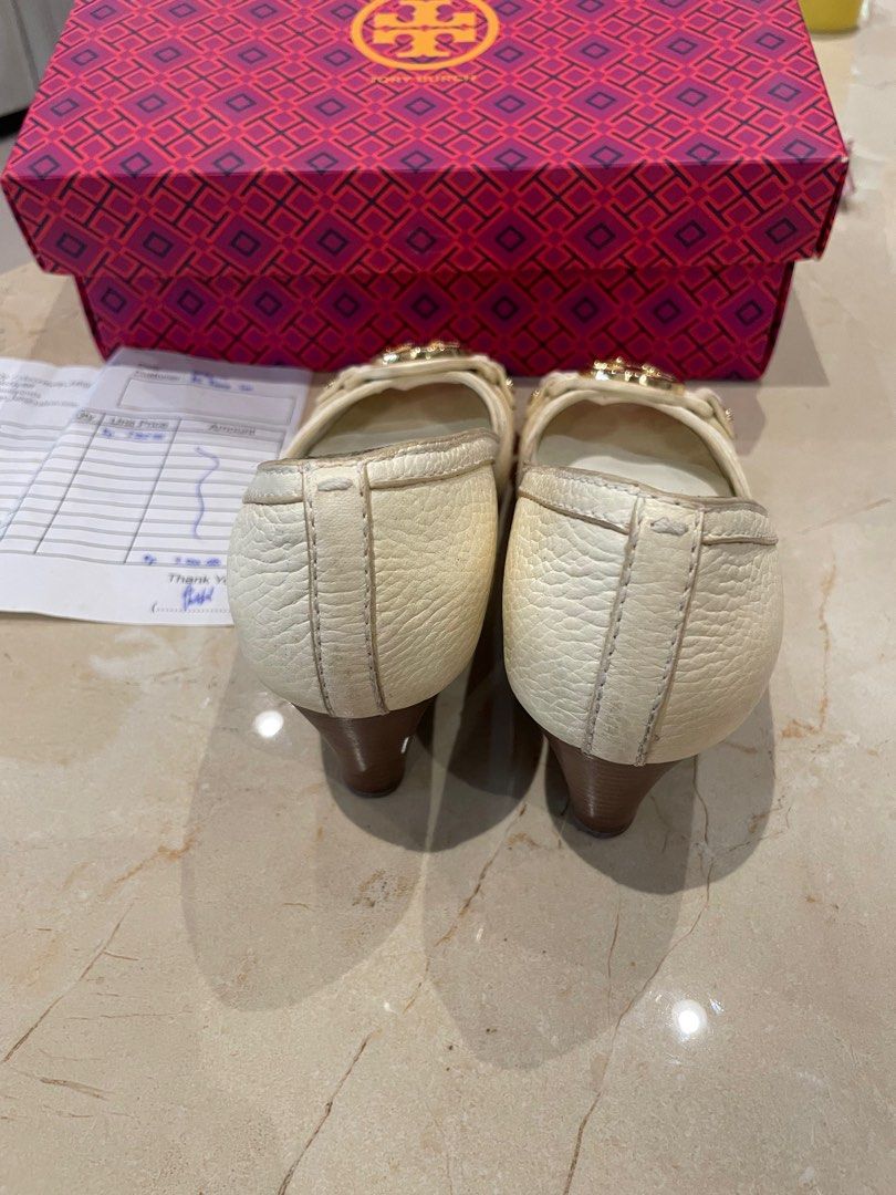 Tory Burch leticia TB shoes ori complete set, Fesyen Wanita, Sepatu di ...