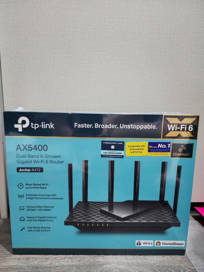 Tp-link wi-fi 6 router AX5400, Computers & Tech, Parts & Accessories ...